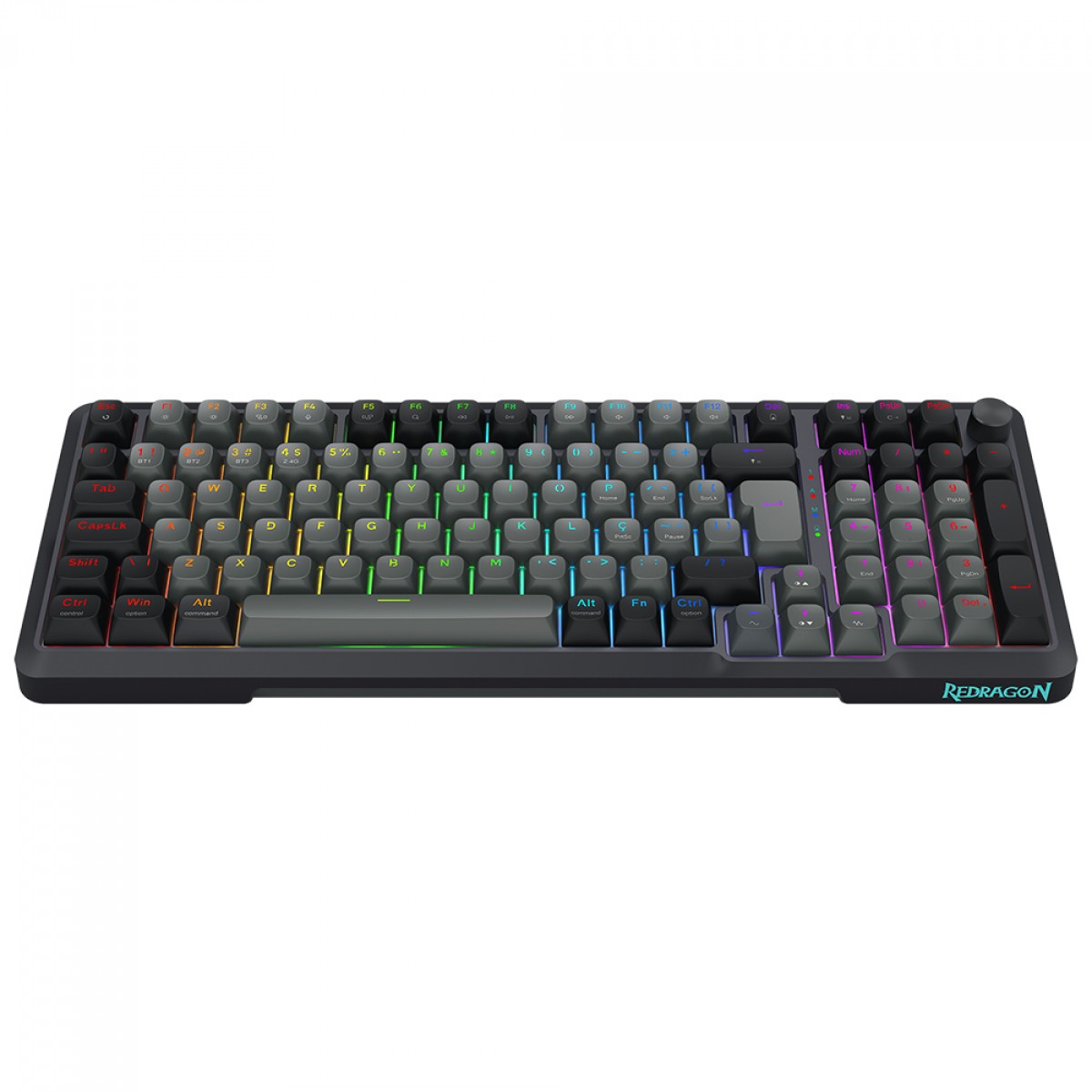 Teclado Mecânico Gamer Redragon Bragi Pro, RGB, Wireless/Bluetooth ...