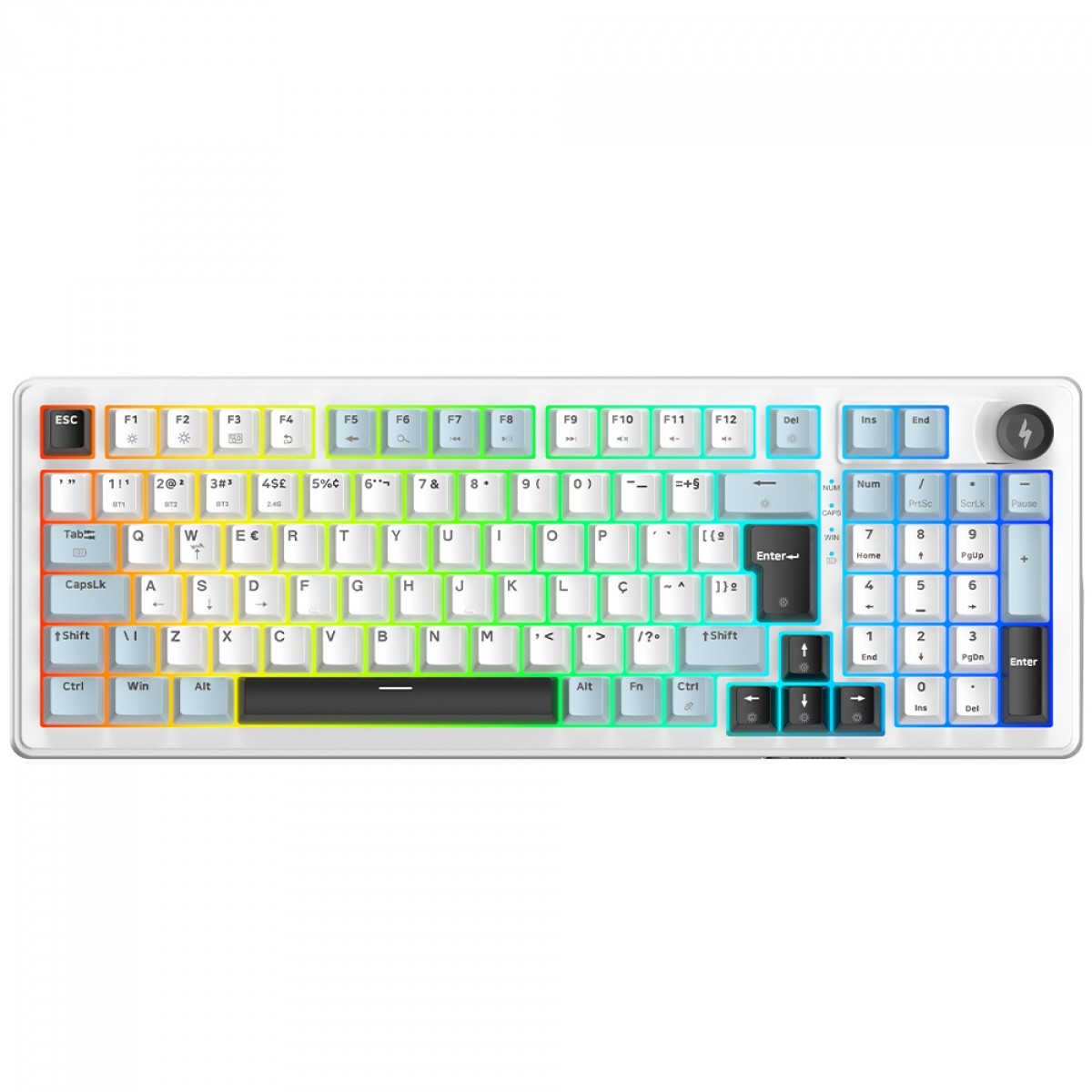 Teclado Mecânico Gamer SuperFrame Phantom, RGB, Wireless/Bluetooth ...