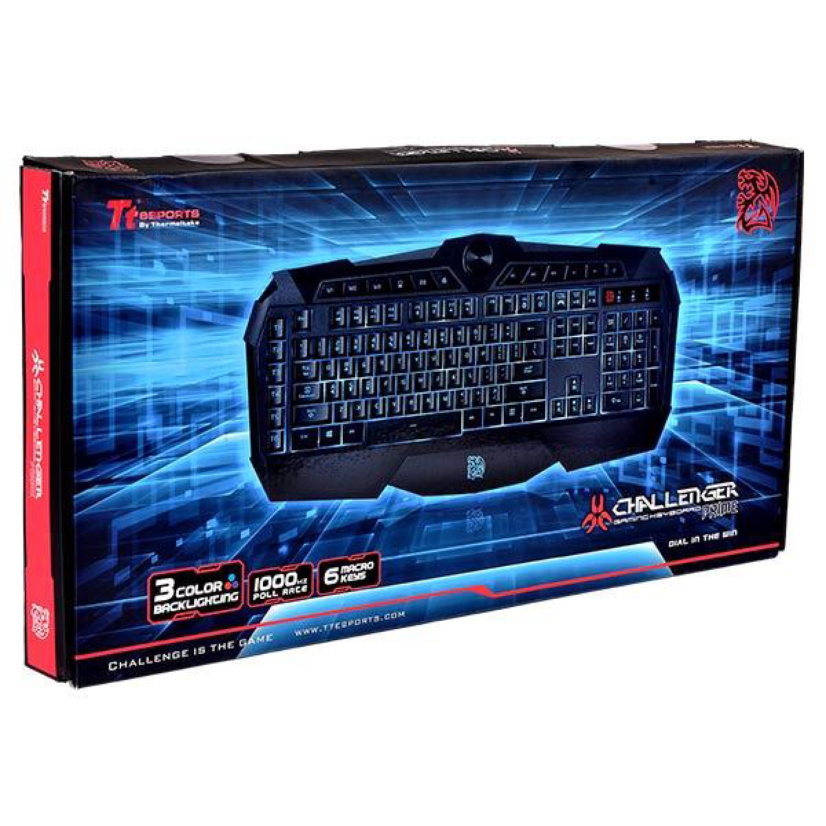 Teclado Gamer Thermaltake Challenger Prime Lighting, ABNT2