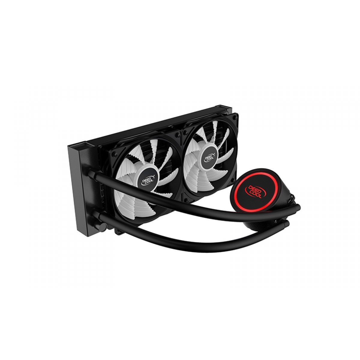 Water Cooler DeepCool Gammaxx L240T, LED Red 240mm, Intel-AMD, DP-H12RF ...