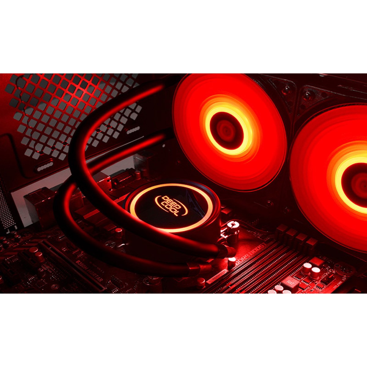 Water Cooler DeepCool Gammaxx L240T, LED Red 240mm, Intel-AMD, DP-H12RF ...