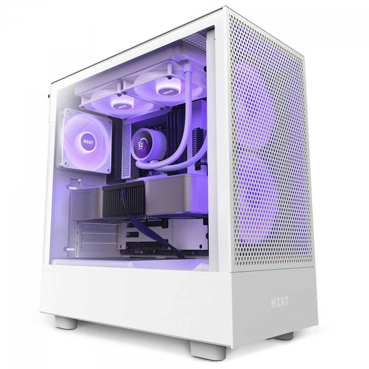 Water Cooler NZXT Kraken 240 RGB, 240mm, AIO LCD Display, White, Intel ...