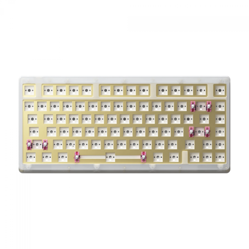 Base de Teclado Akko DIY ACR TOP 75 Top Mount, RGB, 81 Teclas, White