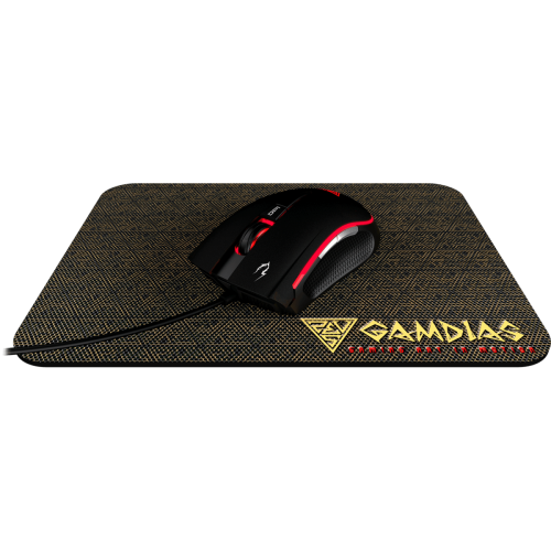 Combo Gamer Gamdias Mouse Gamer Zeus E2 + Mousepad Nyx