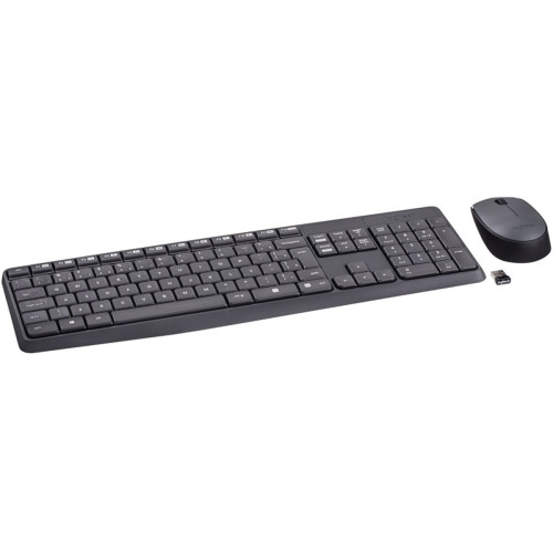 Combo Gamer Teclado e Mouse Logitech MK235, Grey, ABNT2 - Open Box