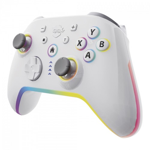 Controle Gamer Ninja Sword V2 RGB Bluetooth Branco | Terabyte