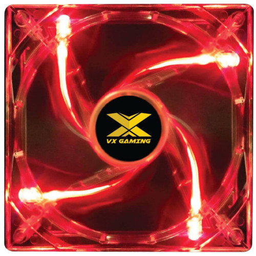 Cooler Para Gabinete VX Gaming V.Light, LED Red 120mm - Terabyte