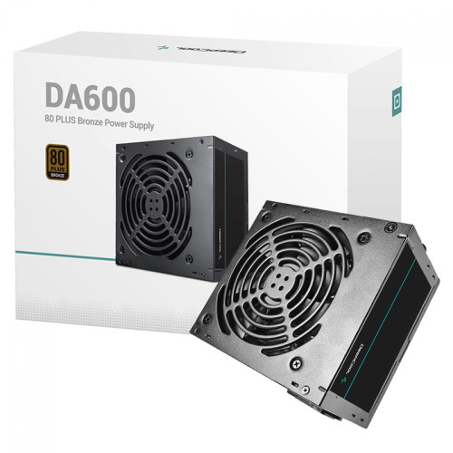 Fonte Deepcool DA600 600W, 80 Plus Bronze, PFC Ativo, DP-BZ-DA600N