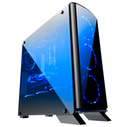 Gabinete Gamer Bluecase BG-007, Mid Tower, S-Fan, Vidro Temperado ...