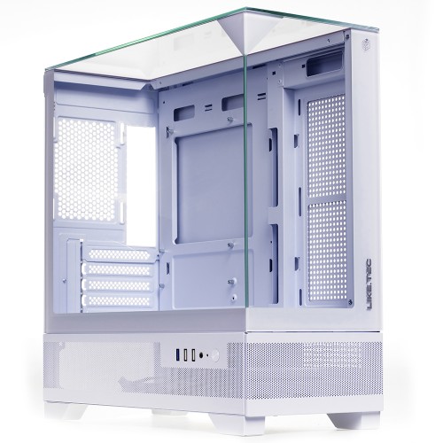 Gabinete Liketec Mahal Snow Mid Tower Vidro mATX | Terabyte