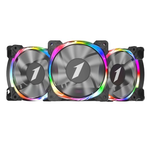 Kit Fan Com 3 Unidades 1STPLAYER M3, ARGB, 120mm, Black, M3-BK-COMBO
