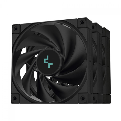 Kit Fan Com 3 Unidades DeepCool FK120, 120mm, Black, R-FK120-BKNPF3-G-1