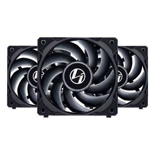 Kit Fan Com 3 Unidades Lian Li Uni Fan P28, 120mm, Black, UF-P28120-3B