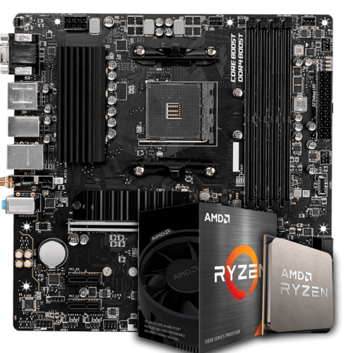 Kit Upgrade, AMD Ryzen 5 5600GT, Placa Mãe Chipset A520