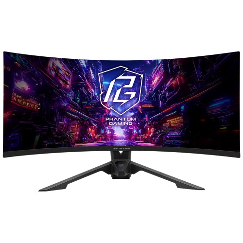 Monitor Gamer ASRock Phantom Gaming PG34QRT2B, 34 Pol, Curvo, WQuadHD ...