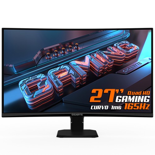 Monitor Gamer Gigabyte GS27QC, 27 Pol, Quad HD, Curvo, 165Hz, 1Ms ...