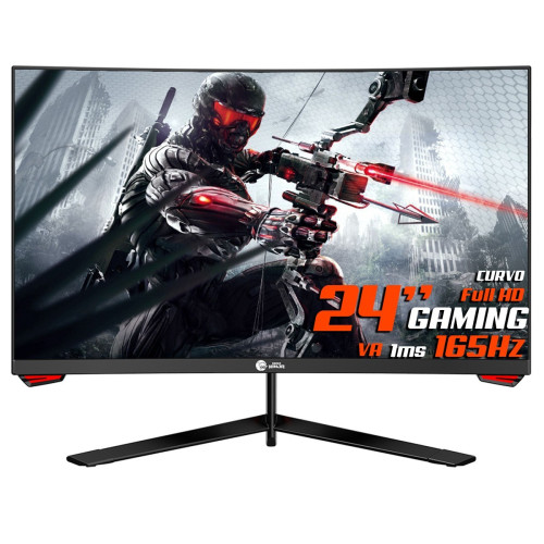 Monitor Gamer Ninja Sharingan, 24 Pol, Curvo, Full HD, 1ms, 165Hz, HDMI/DP, MGN-003-24S - Open Box