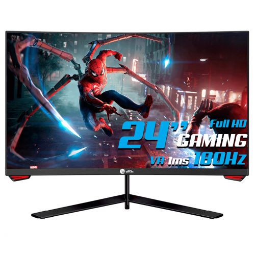 Monitor Gamer Ninja Sharingan, 24 Pol, Curvo, Full HD, 180Hz