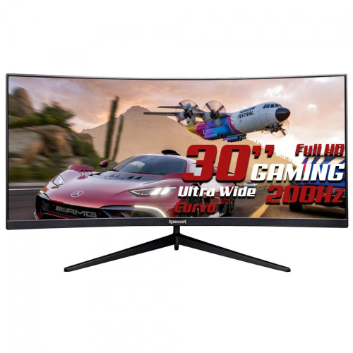 Monitor Gamer Redragon Citrine Ultrawide, Tela Curva, 30 Pol, Full HD ...