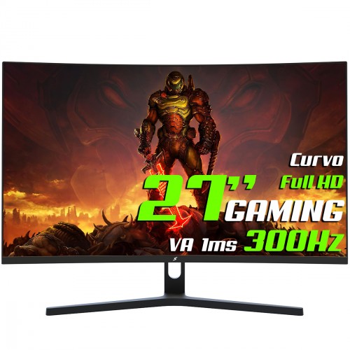 Monitor Gamer SuperFrame Precision, 27 Pol, Curvo, Full HD, 1ms, 300Hz ...