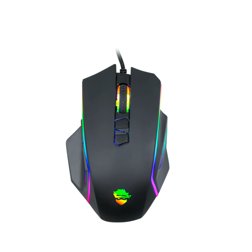 Mouse Gamer Ninja Shark, RGB, 8 Botões, 7200 DPI, Black, MS-GN-SHARK