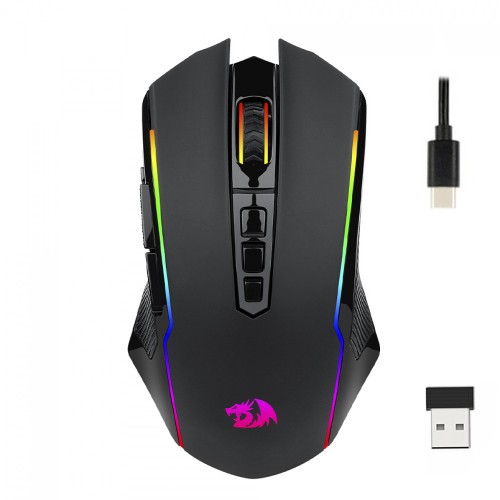 Mouse Gamer Redragon Ranger Lite Dual Mode, Wireless, RGB, 8000 DPI, 9 ...