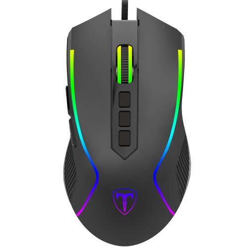 Mouse Gamer T-Dagger Darkangel V2, RGB, 4000 DPI, 8 Botões, Preto, T ...