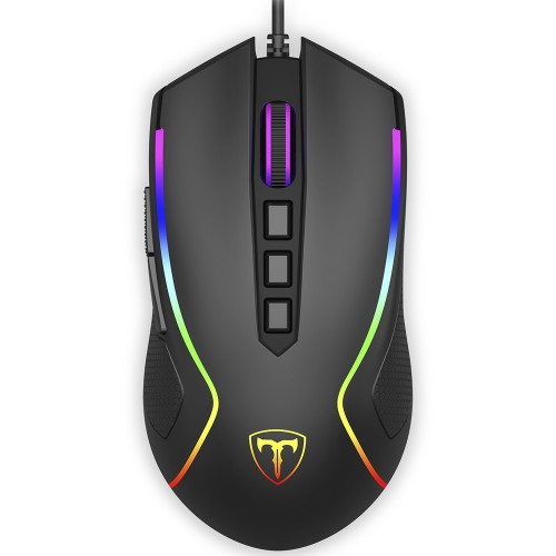 Mouse Gamer T-Dagger Darkangel V3, RGB, 4000 DPI, 8 Botões, Preto, T ...