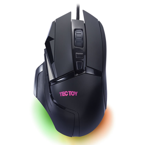 Mouse Gamer TecToy, Xrat, 10000 DPI, 8 Botões Programáveis, RGB, Black