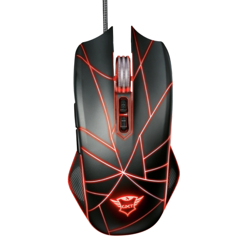 Mouse Gamer Trust, GXT 160 Ture, 4000DPI, 7 Botões, RGB, Black, T22332