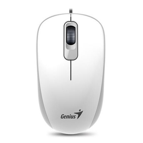 Mouse Genius DX-110, USB, 1000 DPI, 3 Botões, White