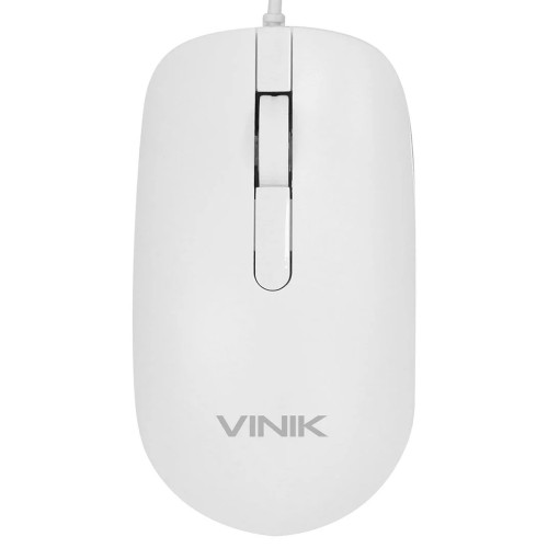 Mouse Vinik Dynamic Slim, 1600 DPI, 3 Botões, Branco, DM126B
