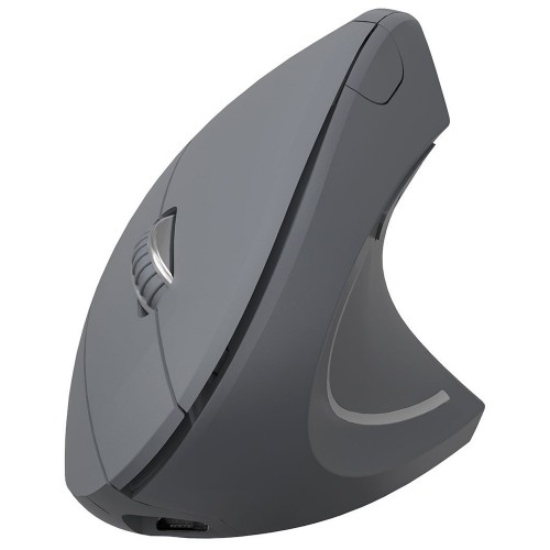 Mouse Vinik Power Fit, Wireless, Vertical, 1600 DPI, 6 Botões, Cinza, PM300