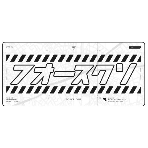 Mousepad Gamer Force One Skyhawk Katana White V2, XXL (900mm X 400mm x ...