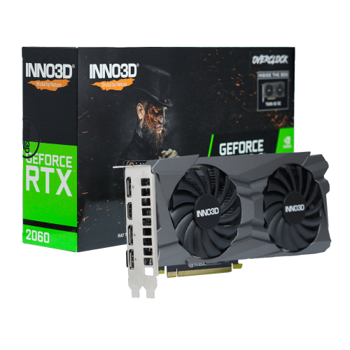 Placa de Vídeo Inno3D GeForce RTX 2060 Twin OC X2, 6GB GDDR6, DLSS, Ray ...