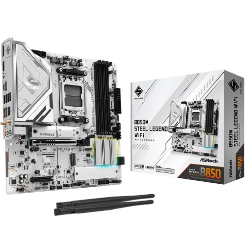 Placa Mãe ASRock B850M Steel Legend WiFi DDR5 | Terabyte