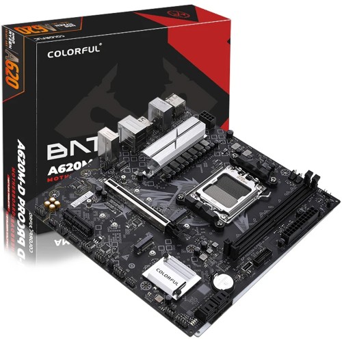 Placa Mãe Colorful Battle-AX A620M-D PRO V14, Chipset A620, AMD AM5 ...