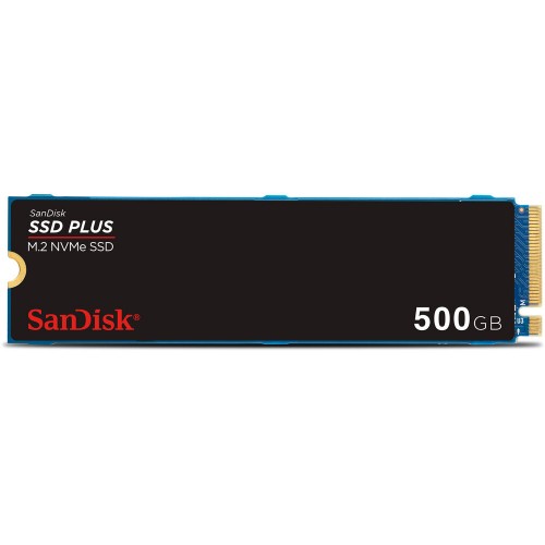 SSD SanDisk Plus, 500GB, M.2 NVMe PCIe 3.0, Leitura 2400MBs e Gravação ...