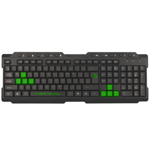 Teclado Gamer ELG Dragon War, ANSI, Black, TGDW
