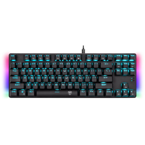 Teclado Gamer Mecânico T-Dagger Bali RGB, Switch Blue, Black, T-TGK311