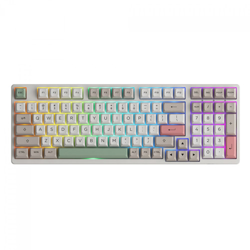 Teclado Mecânico Gamer Akko 9009 Retro 3098B, RGB, Switch Akko CS Jelly ...