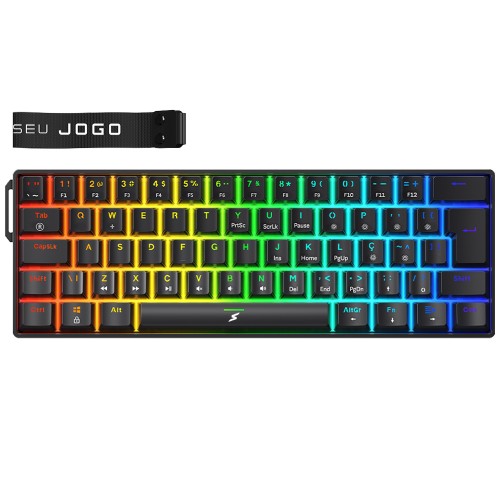 Teclado Mecânico SuperFrame Player Pro RGB 60% Red | Terabyte