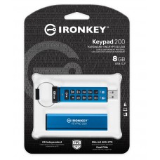 Pendrive Kingston IronKey Keypad 200, 8GB, USB 3.2, IKKP200/8GB
